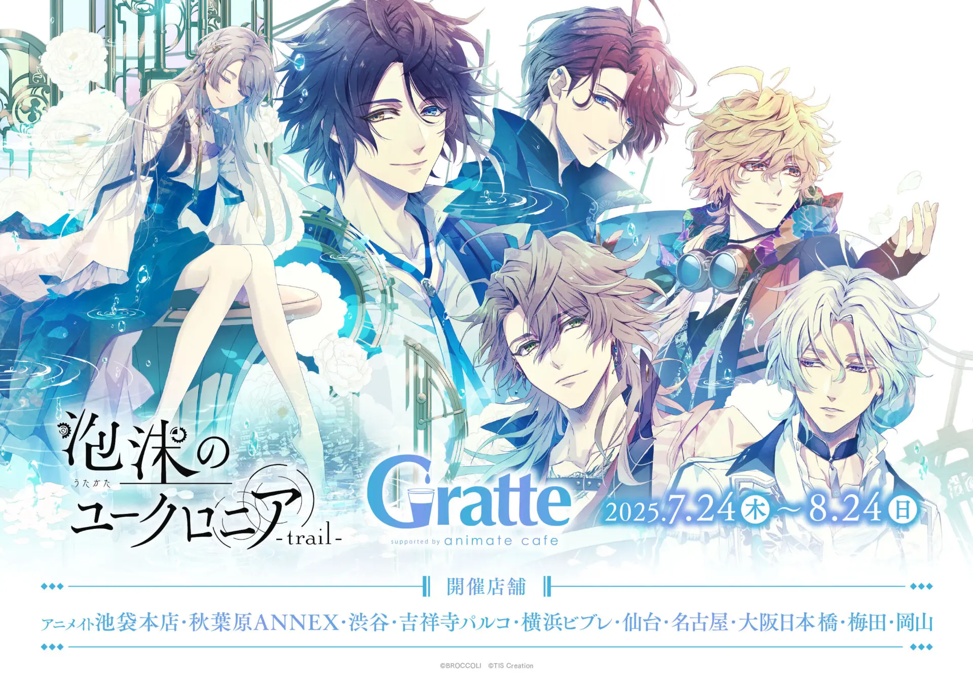 “Euchronia Euchronia -trail-” × Gratte คาเฟ่ร่วมสุดพิเศษ! 2025 – Anime Maps