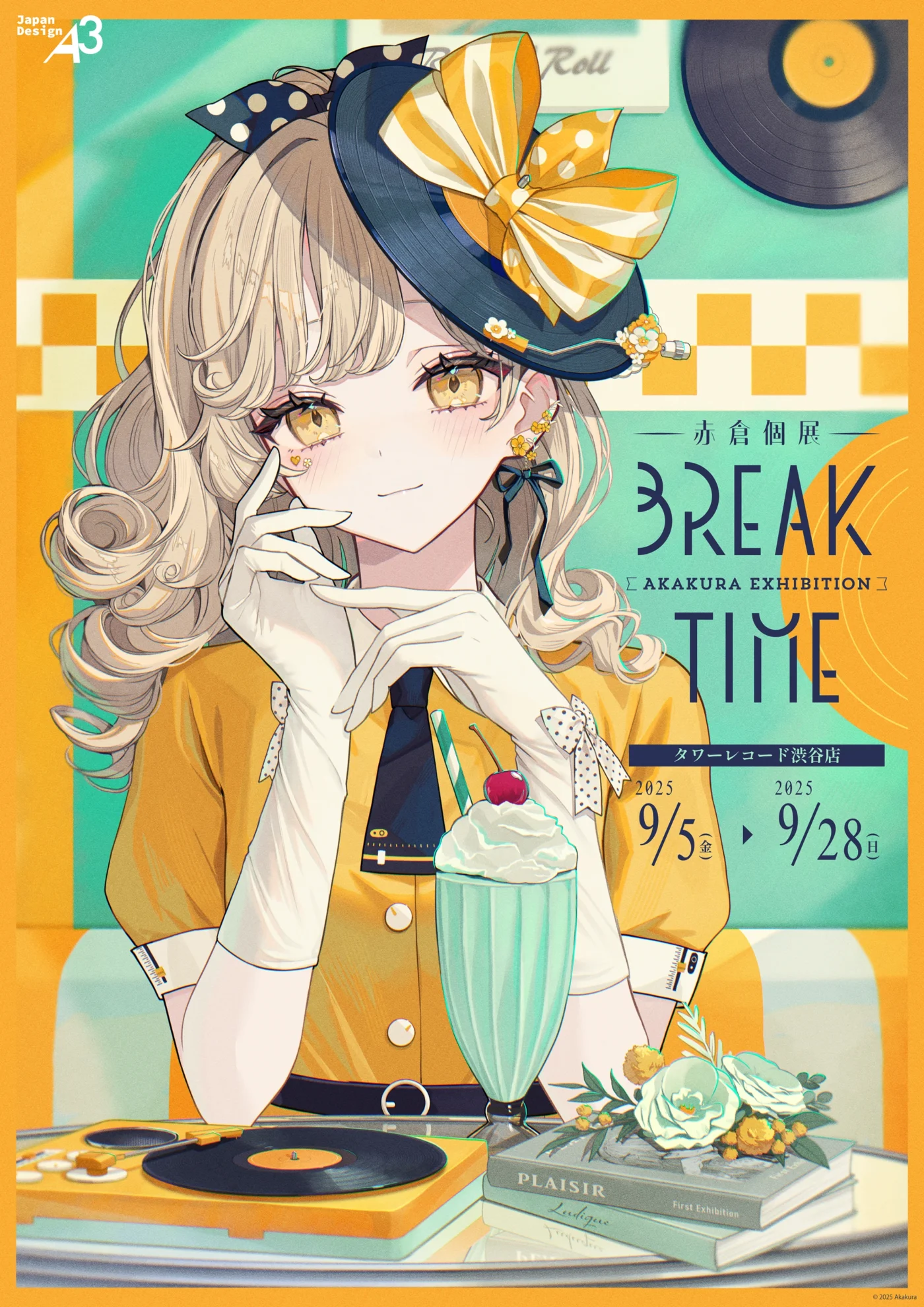 Akakura Solo Exhibition “BREAK TIME” in TOWER RECORDS 2025 – Anime Maps