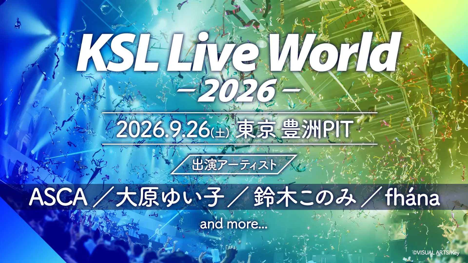 Key Live Event KSL Live World 2026 – Anime Maps