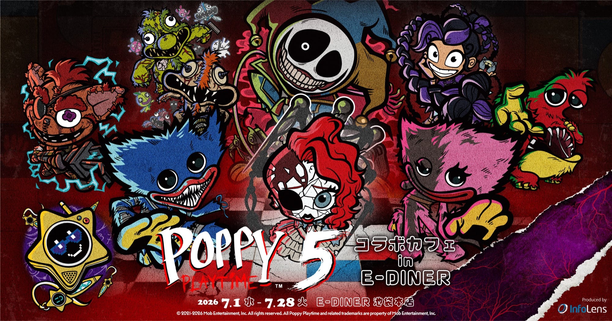 Poppy Playtime 2nd Collaboration Café 2026 in E-DINER Ikebukuro – Anime ...